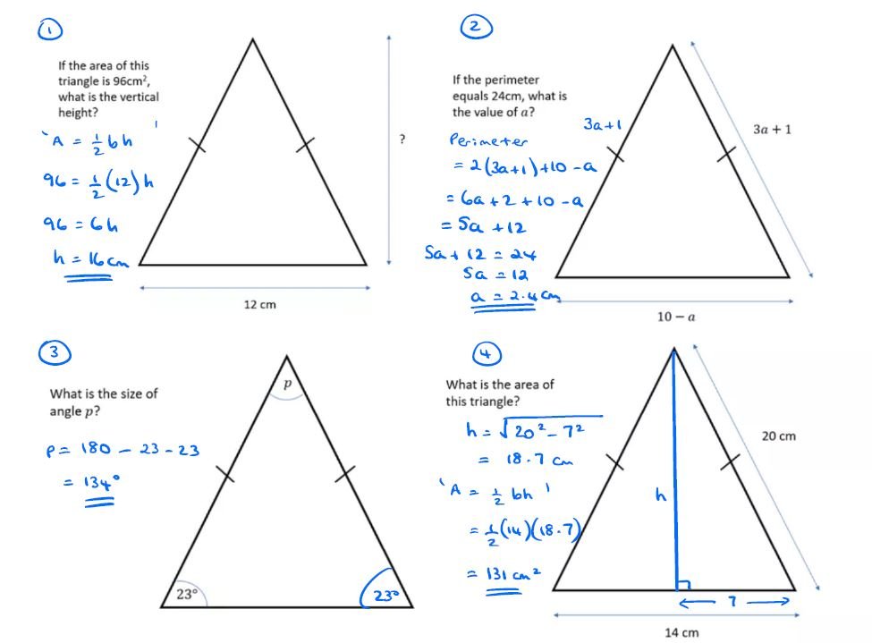 Isosceles Triangles 1 Ssdd Problems