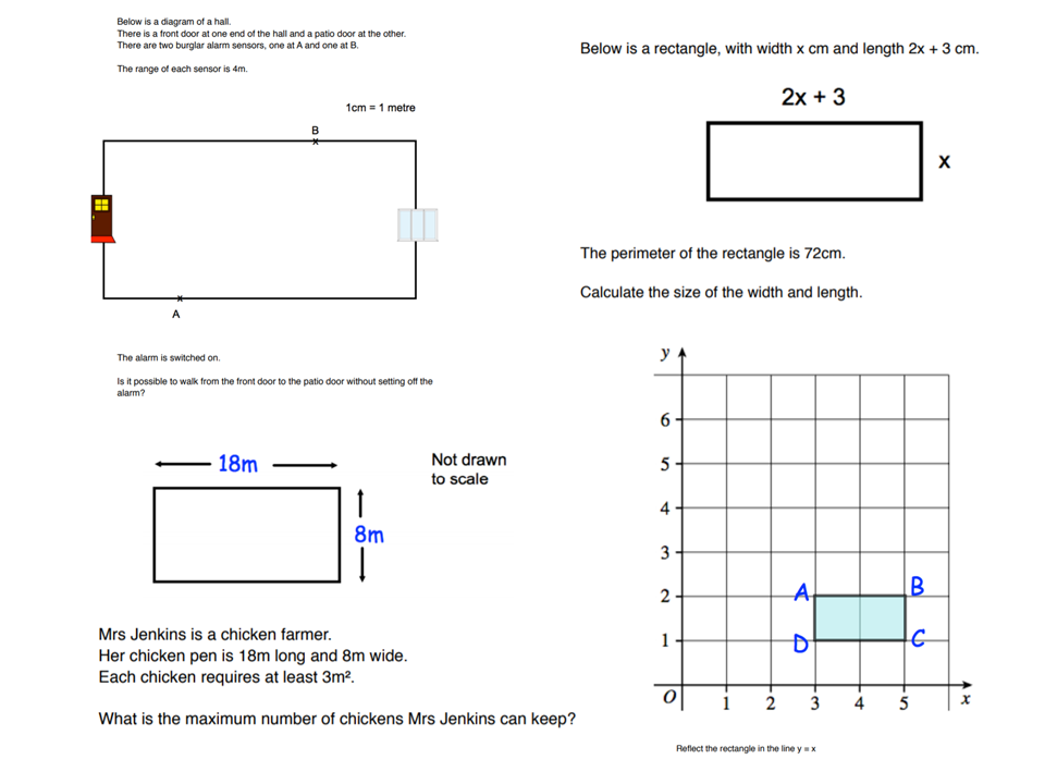Rectangles Ssdd Problems