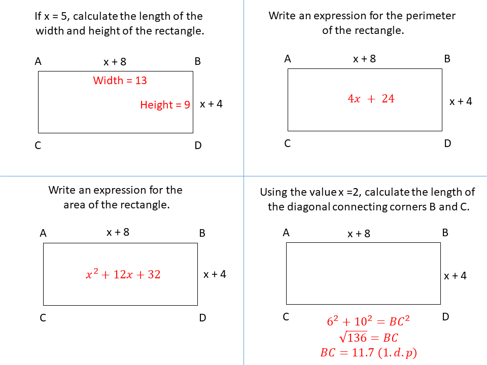 Yet Another Algebraic Rectangle Ssdd Problems