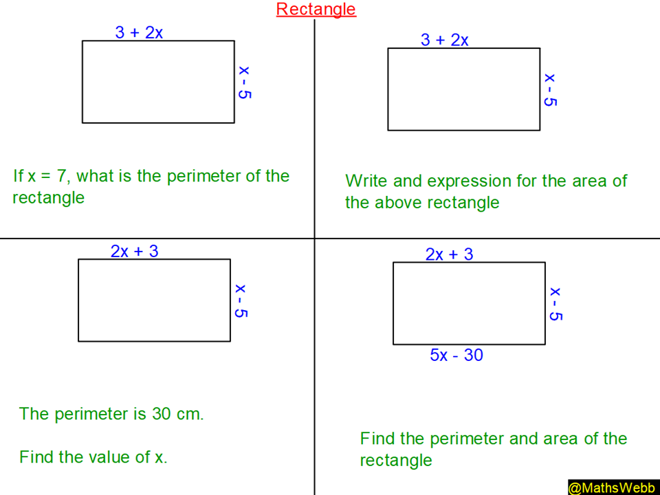 Another Lovely Algebraic Rectangle Ssdd Problems